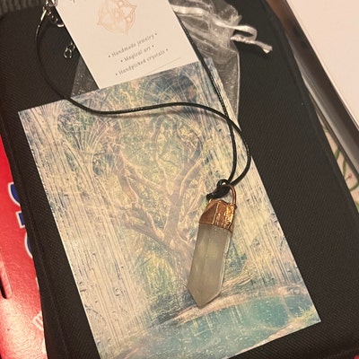 Bottle Terrarium Necklace With Crystals Tiny Wearable Terrarium Crystal ...