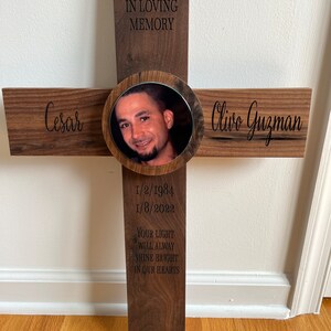 Photo Memorial Cross Personalized for Your Loved One - Etsy