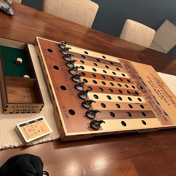 Kentucky Derby Horse Race Board Game. Laser Cut and Engraved. Many ...