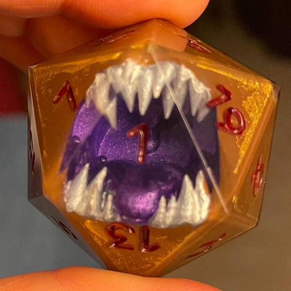 Emerald Archdruid 40mm D&D Chonk, Polyhedral Dice, Dnd Dice, Dungeons ...