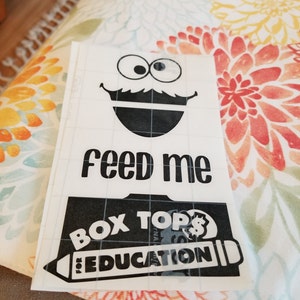 Box Tops Feed Me Decal Box Tops Decal Box Tops Storage - Etsy
