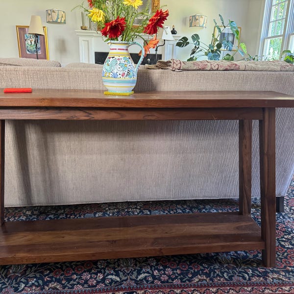 Vintage Writing Desk With 2 Drawer, Traditional Design Study Table ...
