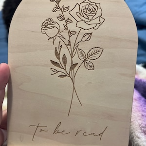 CUSTOM MESSAGE Book Stand Personalized Wooden Book Stand Book Mark Book ...