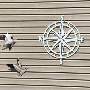 Nautical Compass Rose Metal Wall Art - Etsy