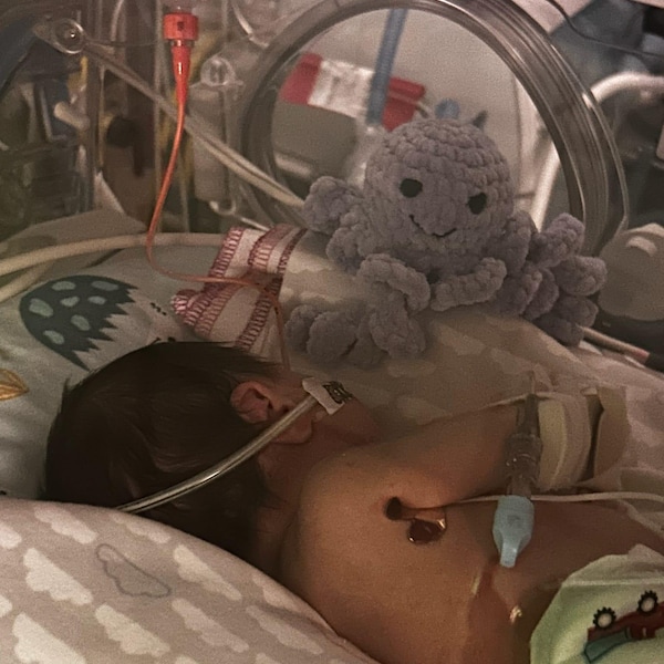 Crochet Octopus Jellyfish, NICU Preemie Plushie for Newborn, Stuffed ...