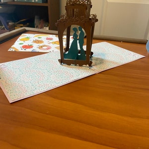 Father's Day Card SVG: Father and Daughter 3D Father's Day Card, Girl ...