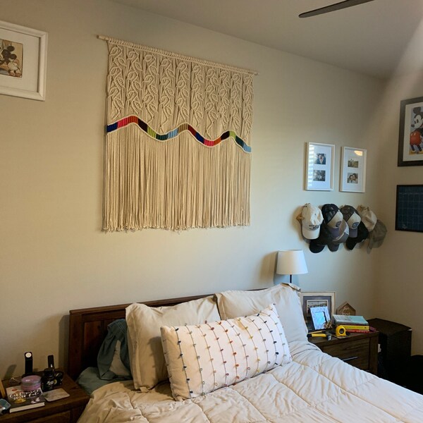 Tall Rustic Fiber Art Arch Jute Wall Hanging, Rope Arch Sculpture, Tall ...