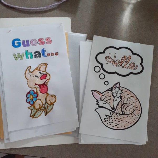 Children's Greeting Cards for Letter Writing Variety Pack Digital ...