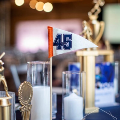 CUSTOM Mini Pennant Small Felt Pennant on a Stick Personalized Design ...