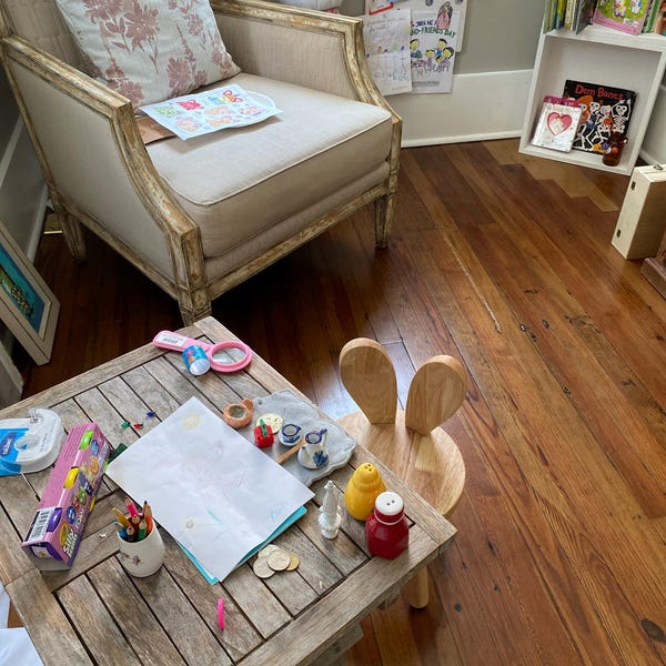 Bunny Ear Kids Wood Stool - Etsy