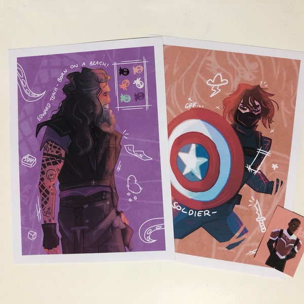 Winter Soldier Bucky Shield Print - Etsy