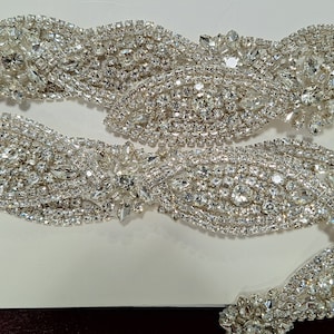 Rhinestone Trim Yard Crystal Wedding Trimming Fabric Rhinestone ...