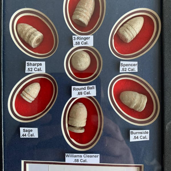 12"x16" Double Mat in 12" X 16" Riker Display Case for Civil War ...