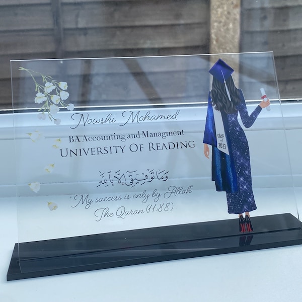Muslim Graduation Gift | Muslim Personalised Graduation Print | Muslim ...