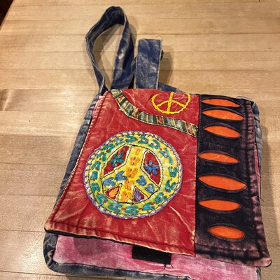 Hobo Hippie Recycled Jute Rice Bag Backpack Hand-made - Etsy