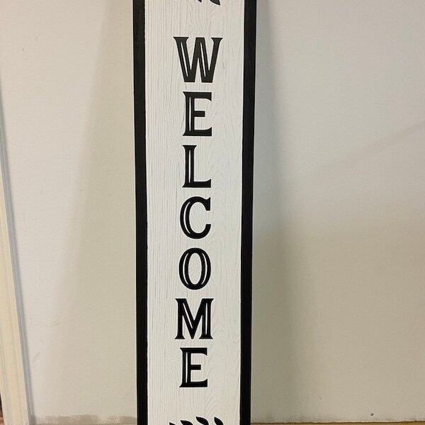 Welcome SVG - Vertical Welcome Sign SVG - Farmhouse Welcome Cut File - Etsy