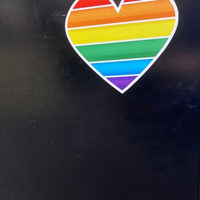 LGBT Pride Magnet Rainbow Heart Car Magnet Love is Love - Etsy