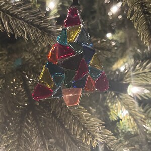 Multi-colored Shapes-garden Stake, Fused Glass - Etsy