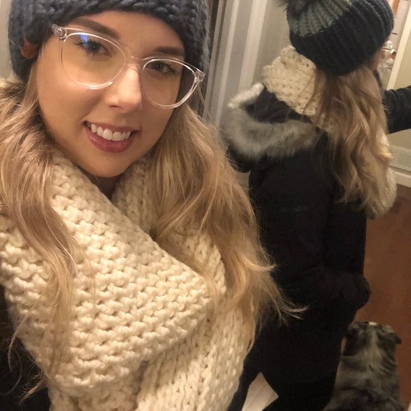 Knitting Pattern, THE PEBBLE BEANIE, Women's Knit Hat, Knit Winter Hat ...