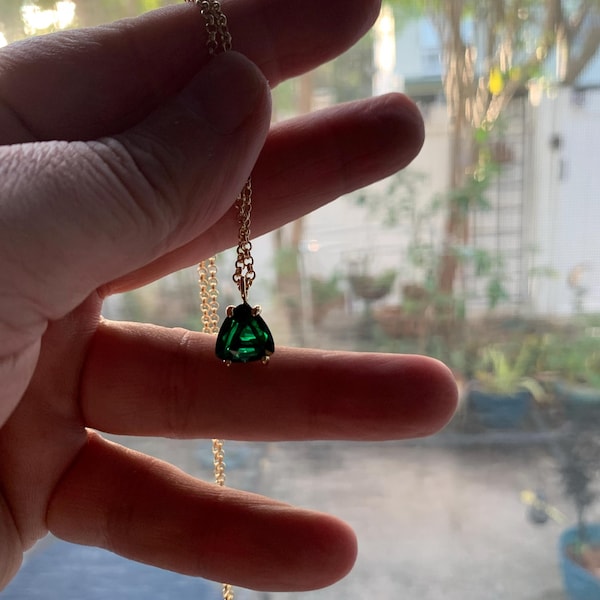 Stunning Rectangle Black Onyx Necklace · Simple Crystal Pendant ...