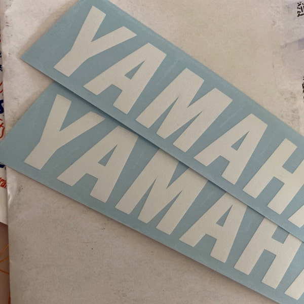 Yamaha Logo Vinyl Decal Car Window Bumper Sticker (2x) Select Color ...