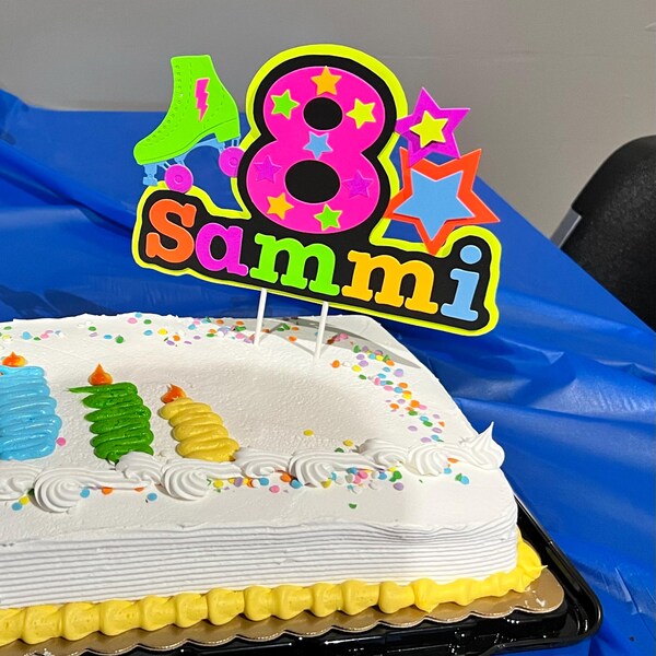 Rainbow Birthday Banner, Colorful Party Decor, Card Stock Birthday Sign ...