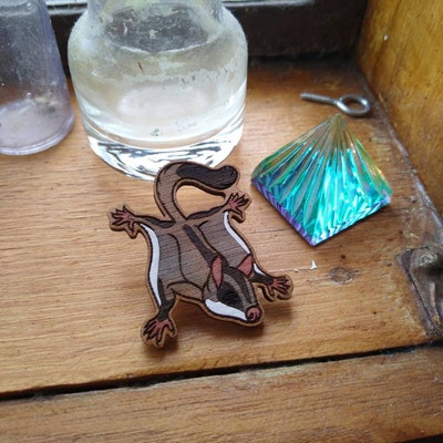 Handmade Wooden Magpie Pin I Australian Native Animals - Etsy Australia
