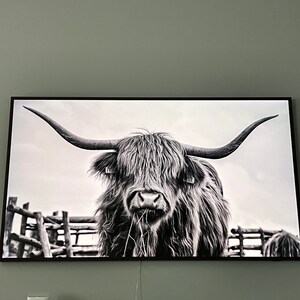 Longhorn Cow Print Printable Rustic Wall Decor Ranch Print - Etsy