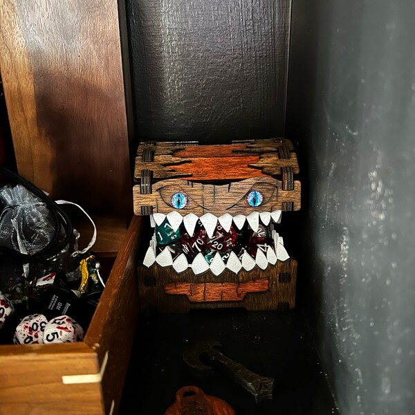 Customizable Gothic Vampire Chest for Dice and Keepsakes - Handcrafted ...