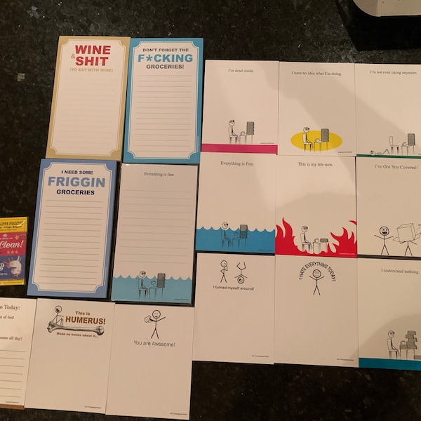 Funny Notepad Variety Pack: Gag Gift for Coworkers (4 Items) - Etsy