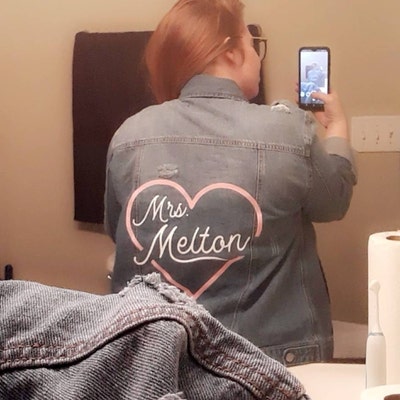 Personalized Mrs Denim Jacket, Mrs Jean Jacket, Custom Bride Jacket ...