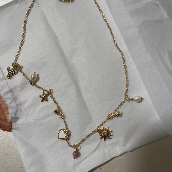 Build Your Own Dainty Charm Necklace Customizable Charm Necklace Custom ...