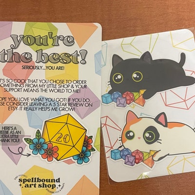 Dnd Dice Set Sticker Sheet Dnd Stickers TTRPG Stickers - Etsy