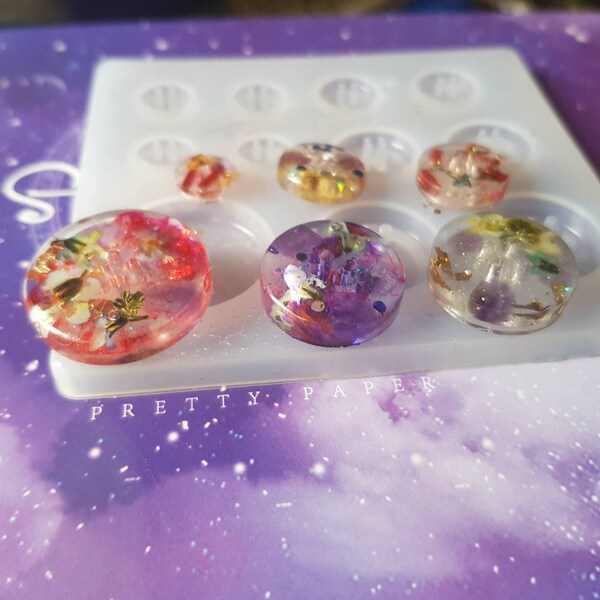 Button Silicone Mould, Button Making, Mould, Mold, Button Mold, Epoxy ...