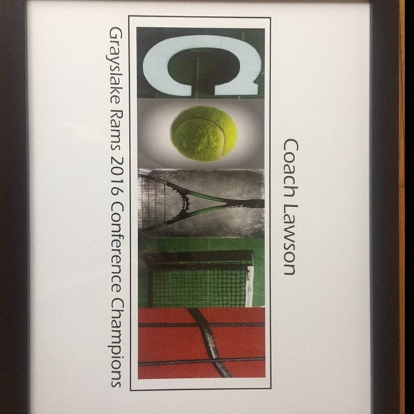 Tennis Coach Gift - Team Signature Print - Tennis Coach Team Gift ...