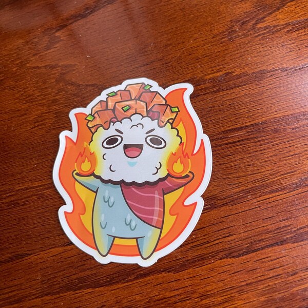 Hawaii Loco Moco Vinyl Sticker - Etsy