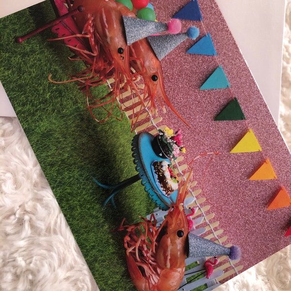 Shrimp Birthday Party Card by Shrimp Whisperer AK - Etsy