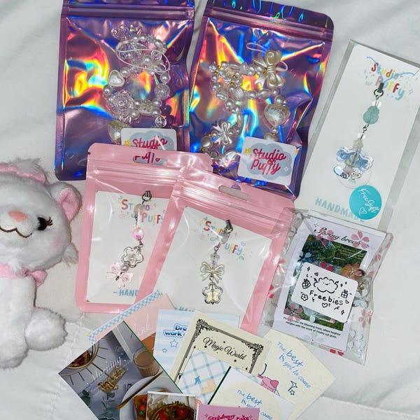 Blue Phone Charm Cute Phone Straps Y2k Gift Ideas Aesthetic Gift for ...