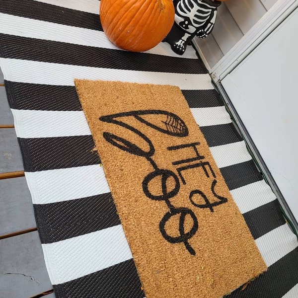 Hey Boo Welcome Mat, Fall Decor, Doormat, Door Mat, Pumpkin Season ...