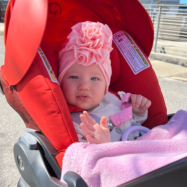 Baby Turban Hat, Baby Girl Turban, FLOWER Baby Turban,baby Stretchy Hat ...