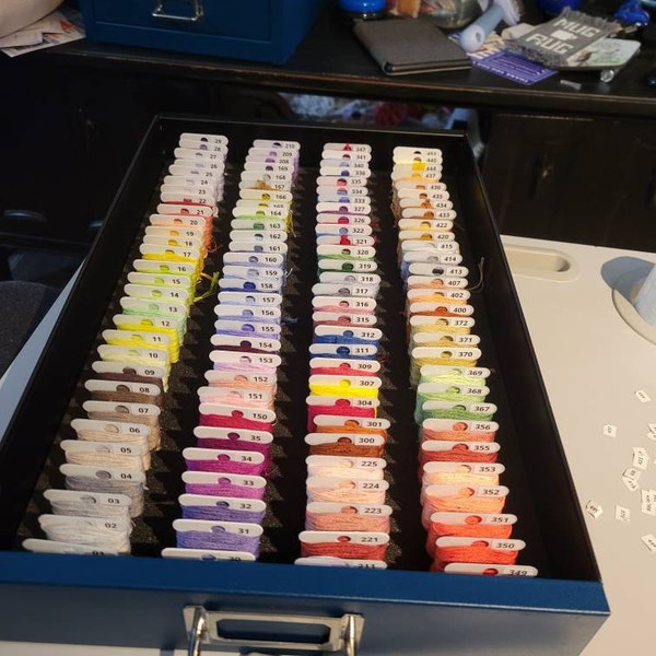 DMC Thread Labels - NUMBERS ONLY - Organize Your Bobbins With Large ...