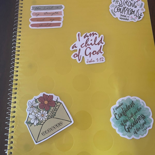 Boho Christian Sticker Christian Bible Verse Sticker Pack Journal ...