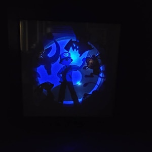 SONIC SHADOW BOX 7 Layer Template - Etsy
