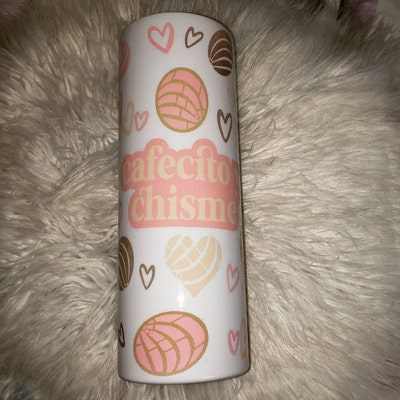 Cafecito Y Chisme Valentine's Day SVG for UV DTF 16oz Can Glass Wrap ...