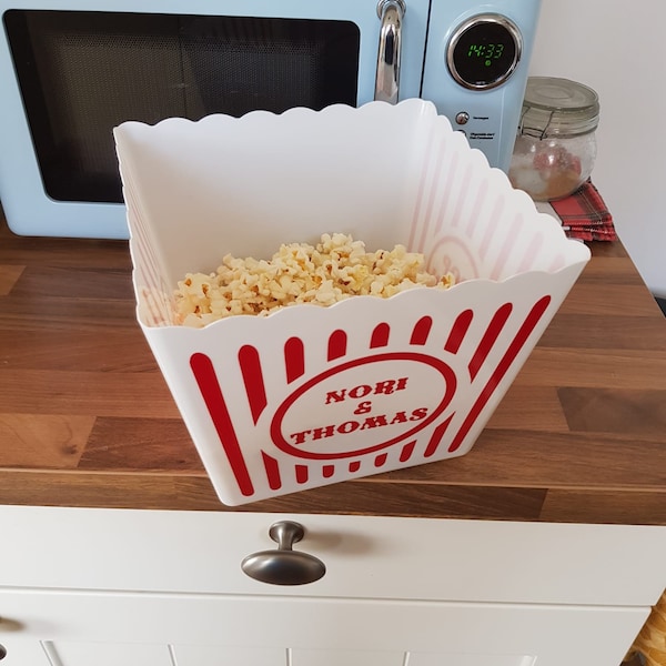 Personalized Popcorn Tub Custom Popcorn Tub Party Favor Custom Popcorn ...