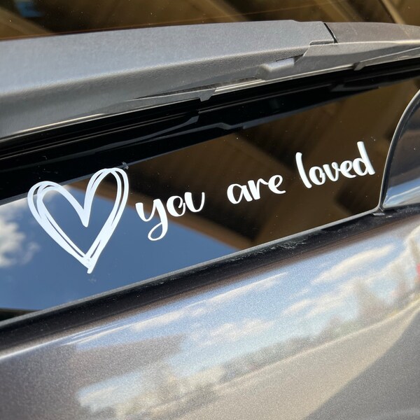 Heart Decal Sticker - Car Decal - Heart Decal - Motivational Decal ...