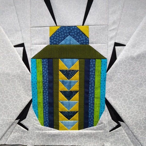 Beetles / SET 3 Quilt Block Beetle Patterns / PDF Pattern / Paper ...