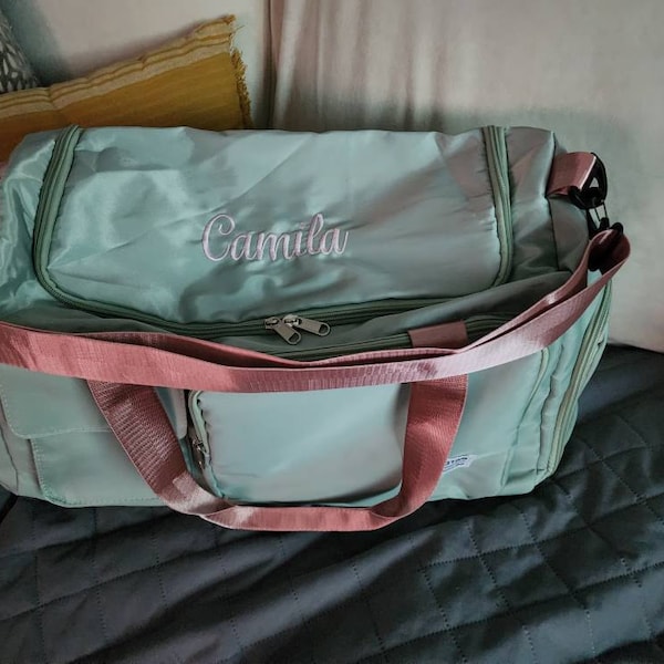 Custom Weekender Bag With Name, Personalized Name Duffel Bag ...