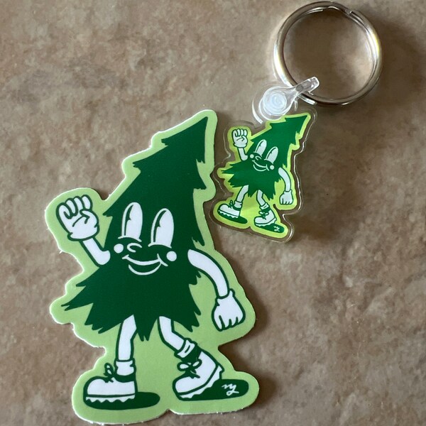 Happy Tree Forest Friends 3" X 3" Sticker - Etsy