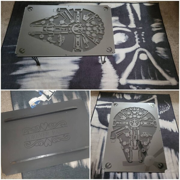 Hand Made Carved Table Tops, Star Wars and Marvel Themes, Look Great ...